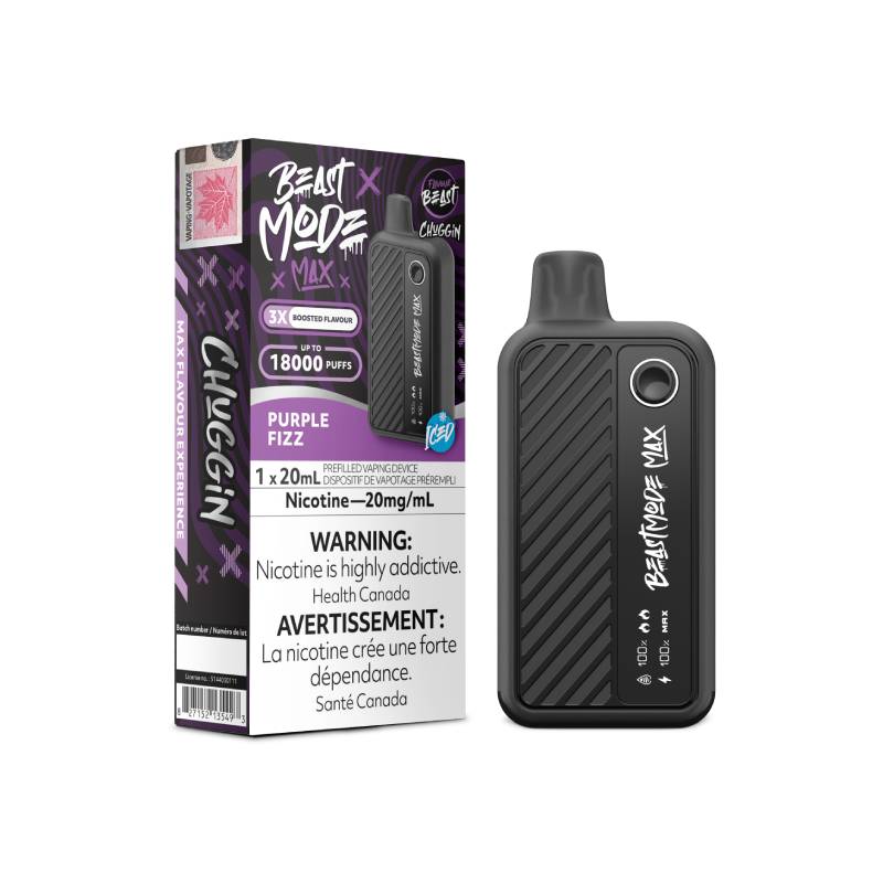 Flavour Beast - Beast Mode Max 18K Disposable: Chuggin' Purple Fizz, 2 ...