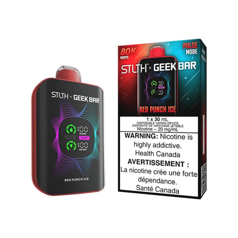 STLTH x Geek Bar 80K Disposable Vape - Red Punch Ice – Vapeluv Online