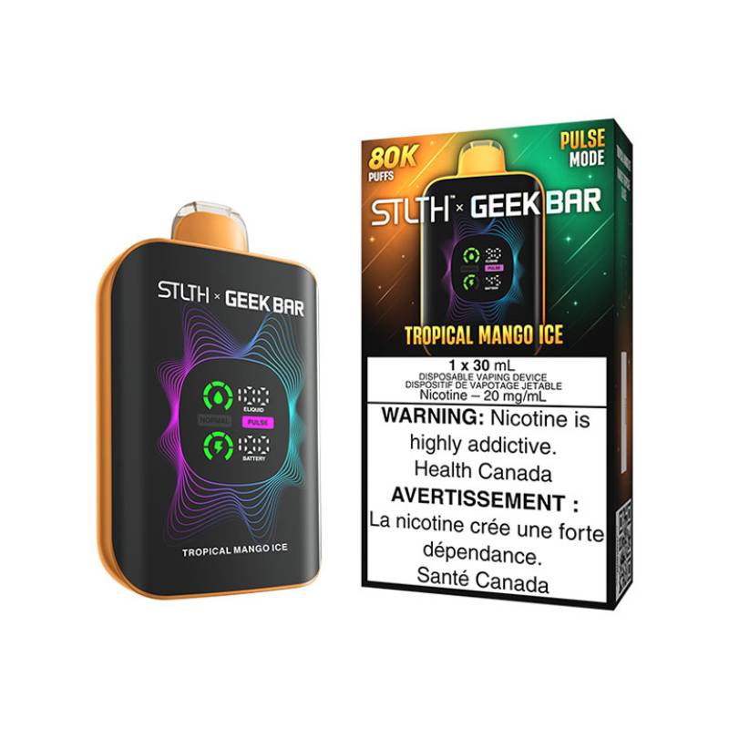 STLTH x GeekBar 80K Disposable Vape - Tropical Mango Ice – Vapeluv Online