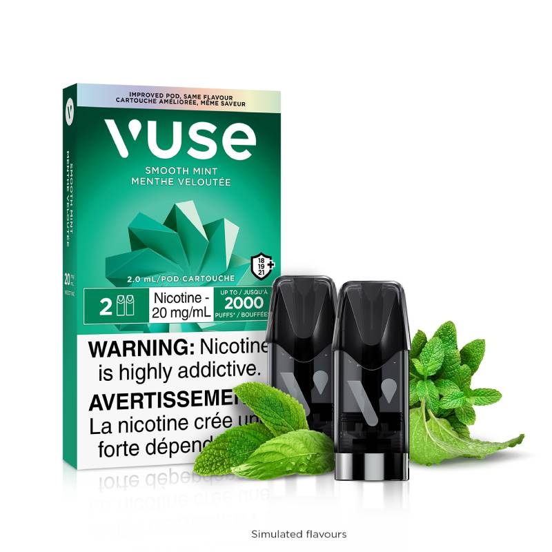 Vuse Pods - Smooth Mint, 2mL (2 Pods/PK) – Vapeluv Online